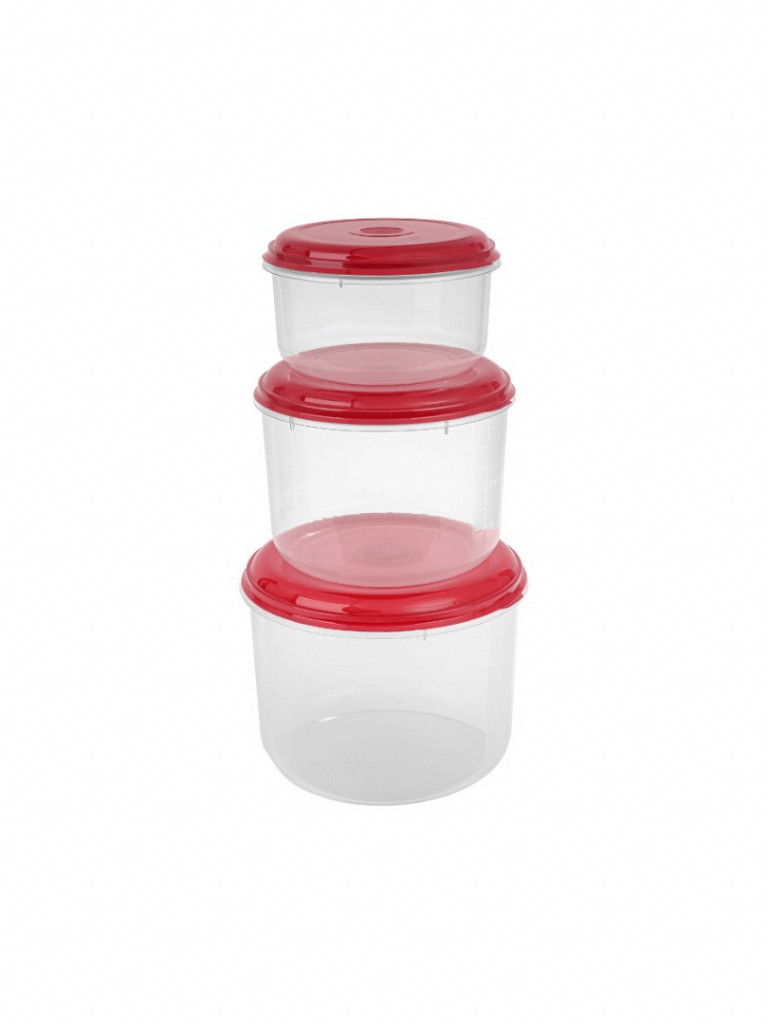 Conj. Mant. 3 Potes Red. 3L/2L/1L (CM-03) - Giplás - Utilidades Domésticas